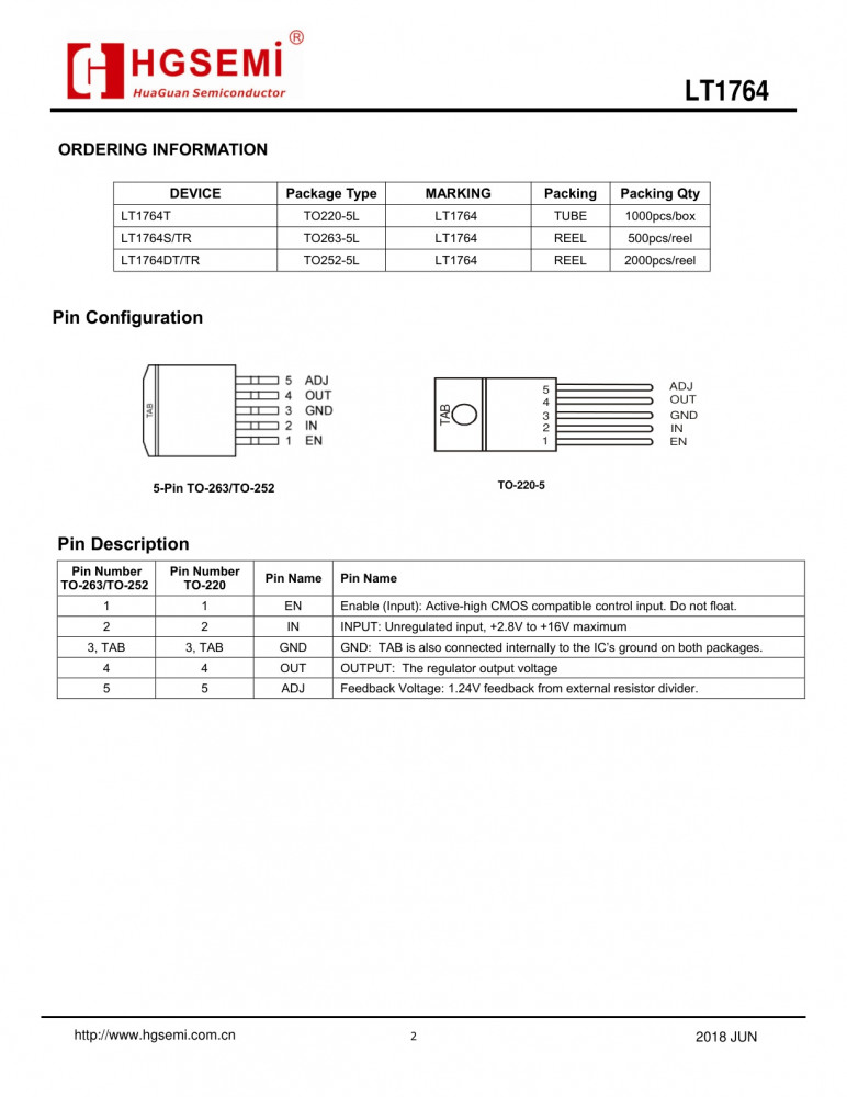 LT1764S/TR datasheet page 2