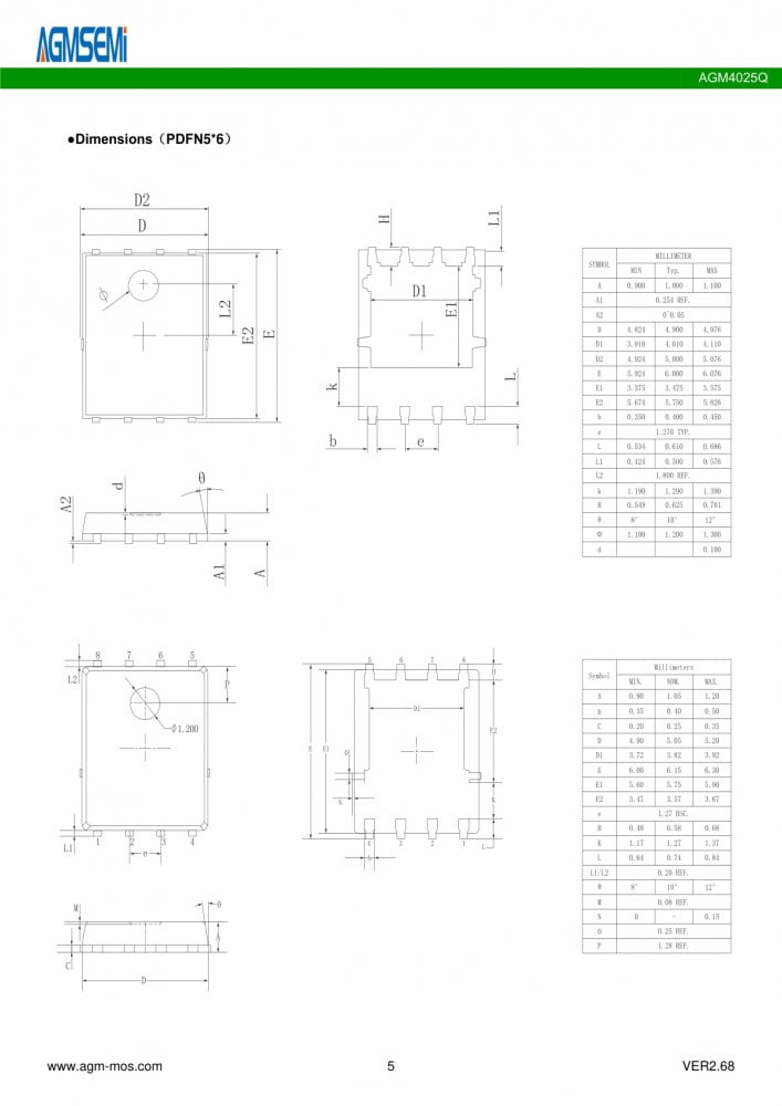 AGM4025Q datasheet page 5