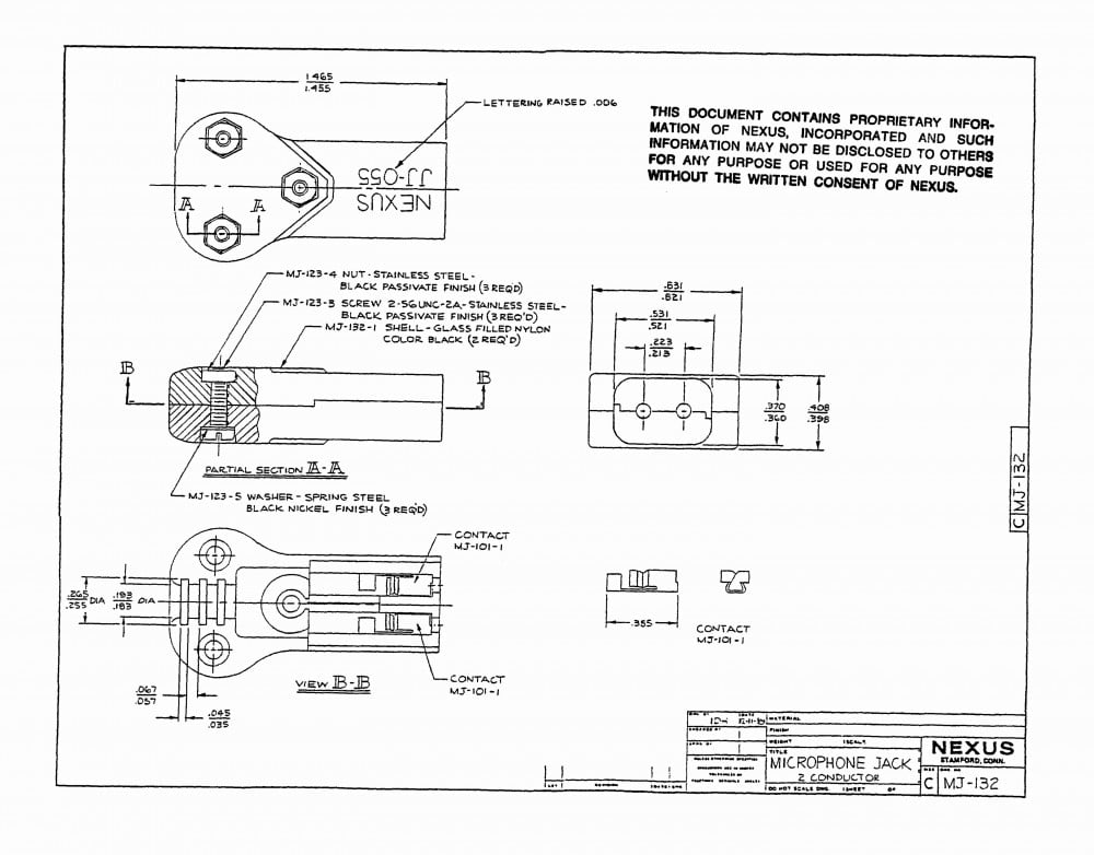 MJ-132 technical document image