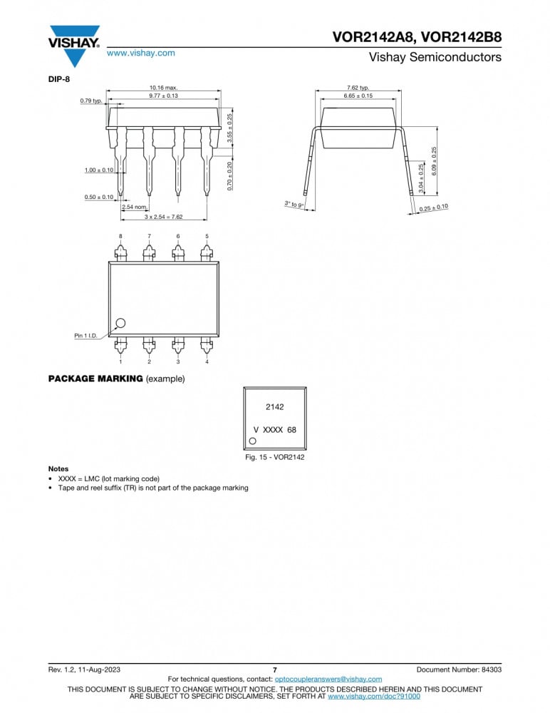 VOR2142B8 datasheet page 7