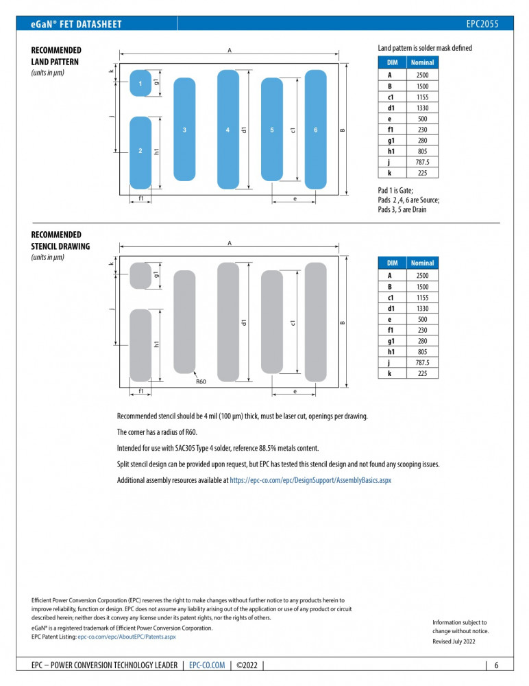 EPC2055 datasheet page 6