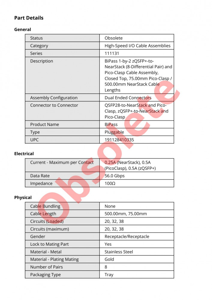 Molex 1111313015 product drawing, page 2