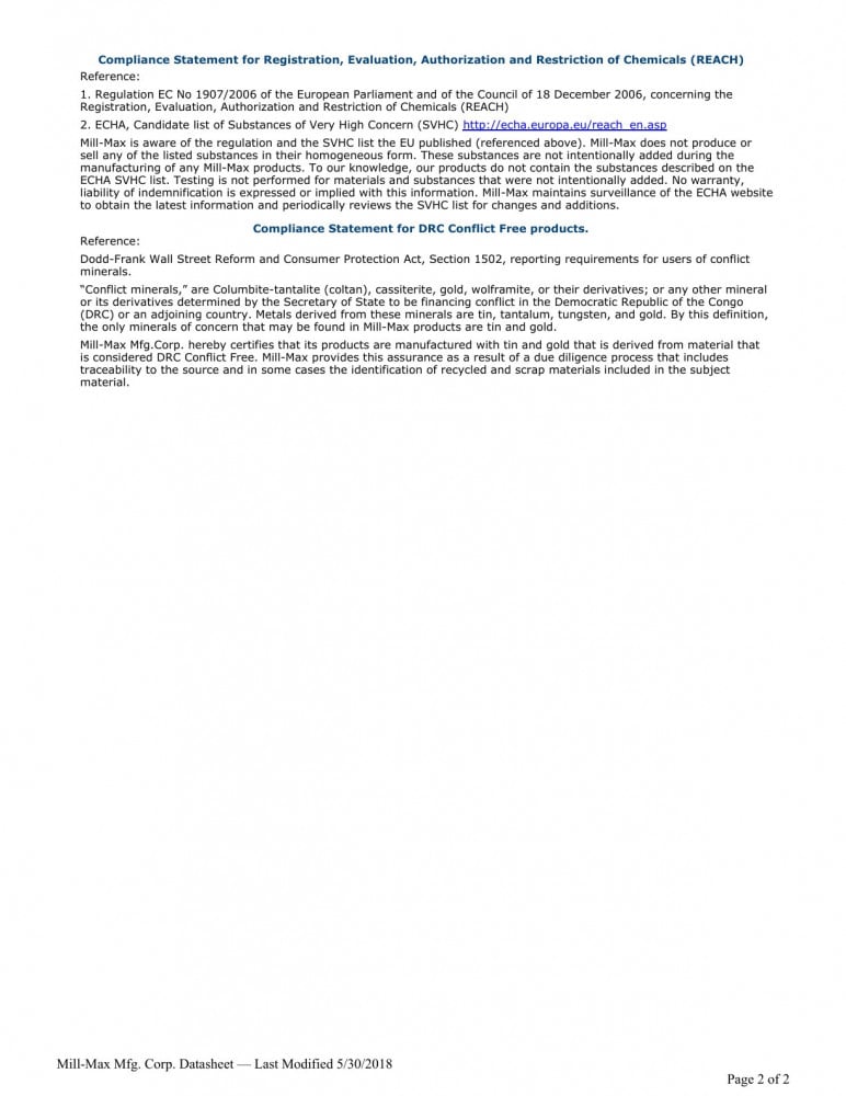 Mill-Max 339-10-106-40-000000 technical document page 2