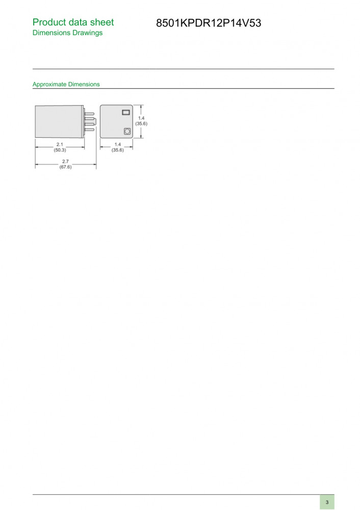8501KPDR12P14V53 technical document page 3