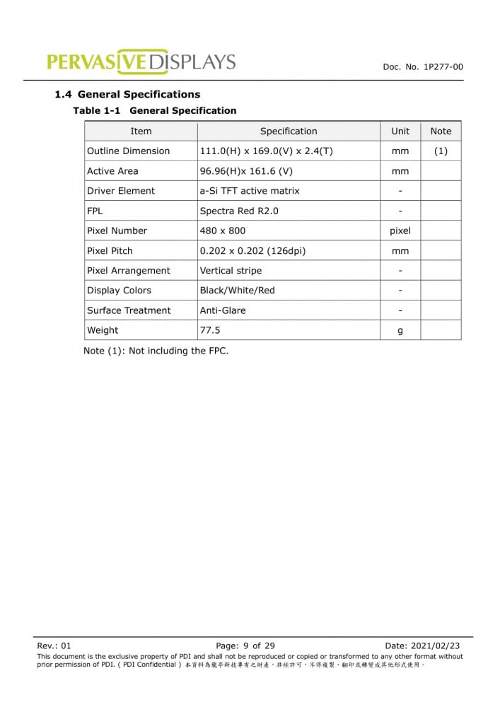 E2741JS0B2 specification page 9