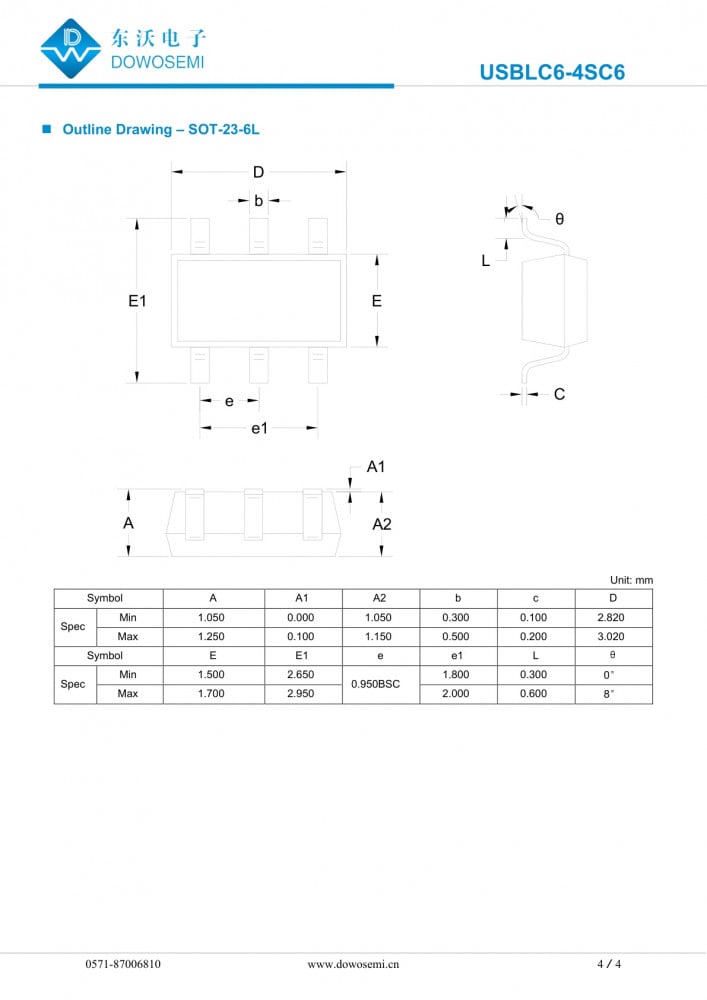 USBLC6-2SC6 datasheet page 4