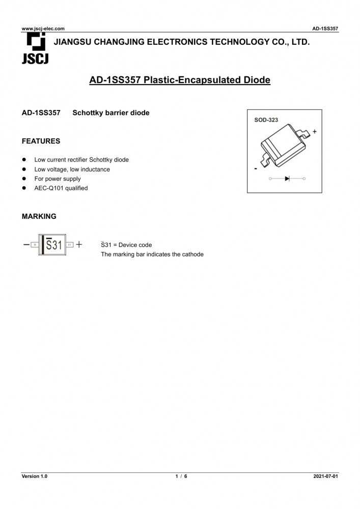 AD-1SS357 datasheet page 1