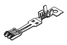 1.27mm  Pitch Serial ATA Crimp Terminal for Power Cable Receptacle, 0.76µm  Gold (Au) Plating, with Reel Direction - Type 2, Lead free for sale