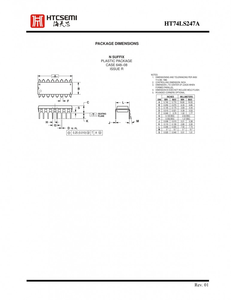HT74LS247ANZ datasheet page 6