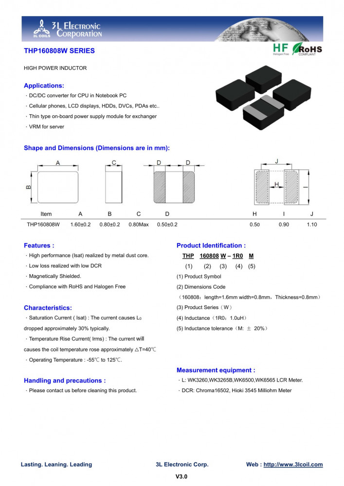 3L COILS THP series catalogue, page 7