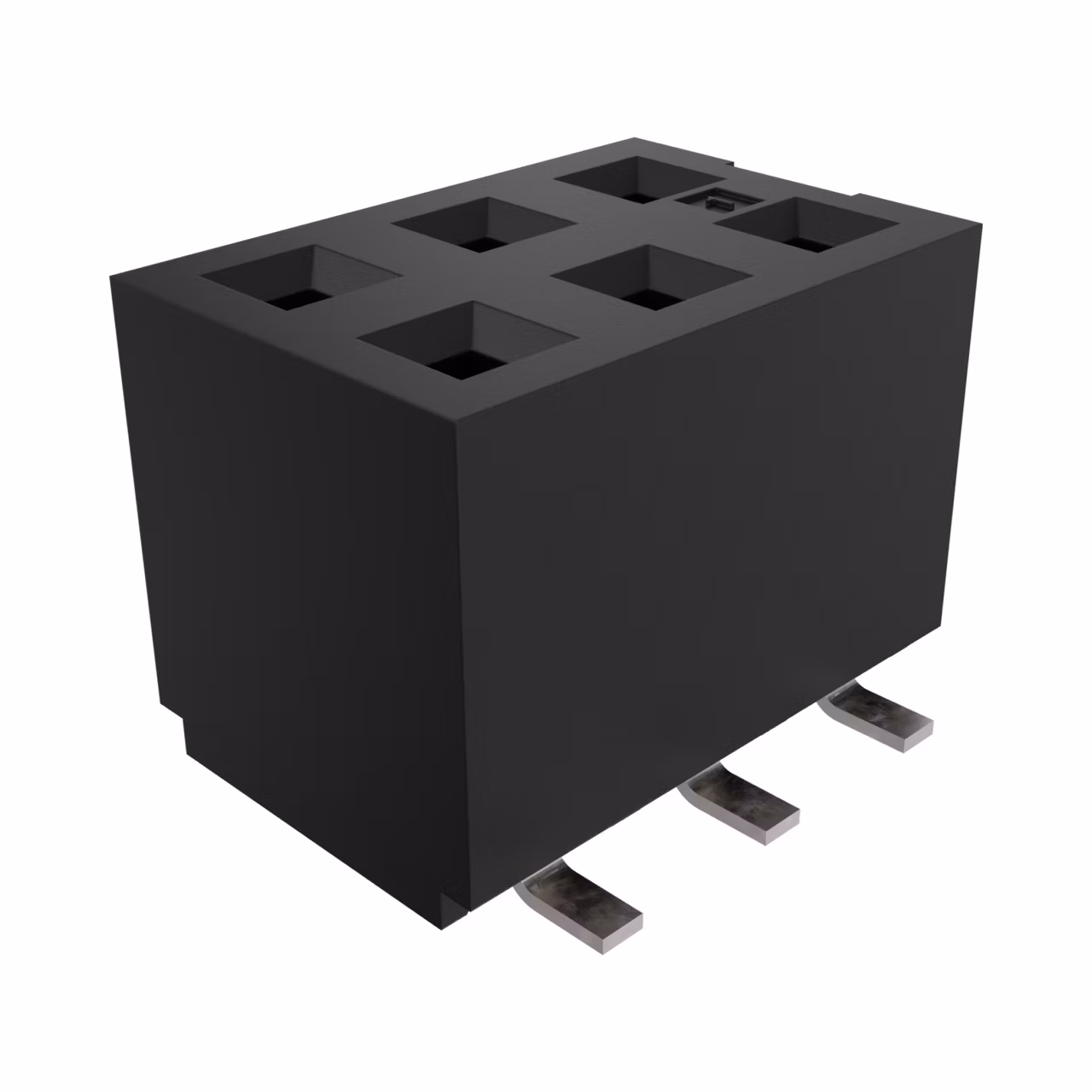 Milli-Grid Vertical Receptacle, 2.00mm Pitch, Dual Row, Surface Mount, Top/Bottom Entry, with Cap, Tape and Reel, 0.38µm Gold (Au) Plating, 10 Circuits