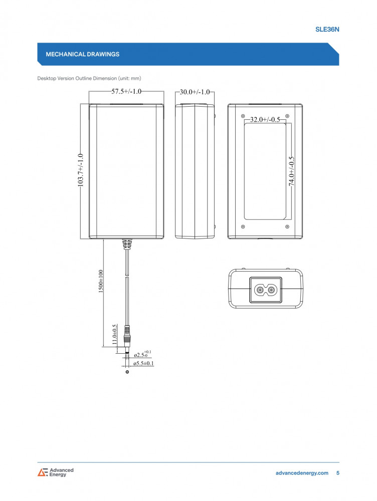 SLE36N series document page 5