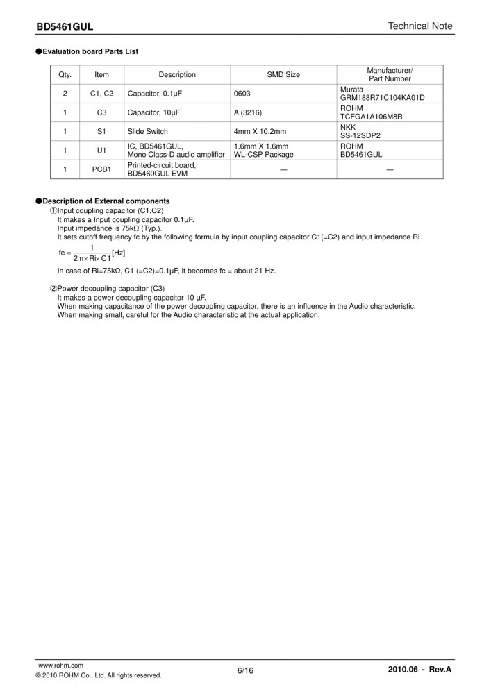 BD5461GUL-E2 datasheet page 6