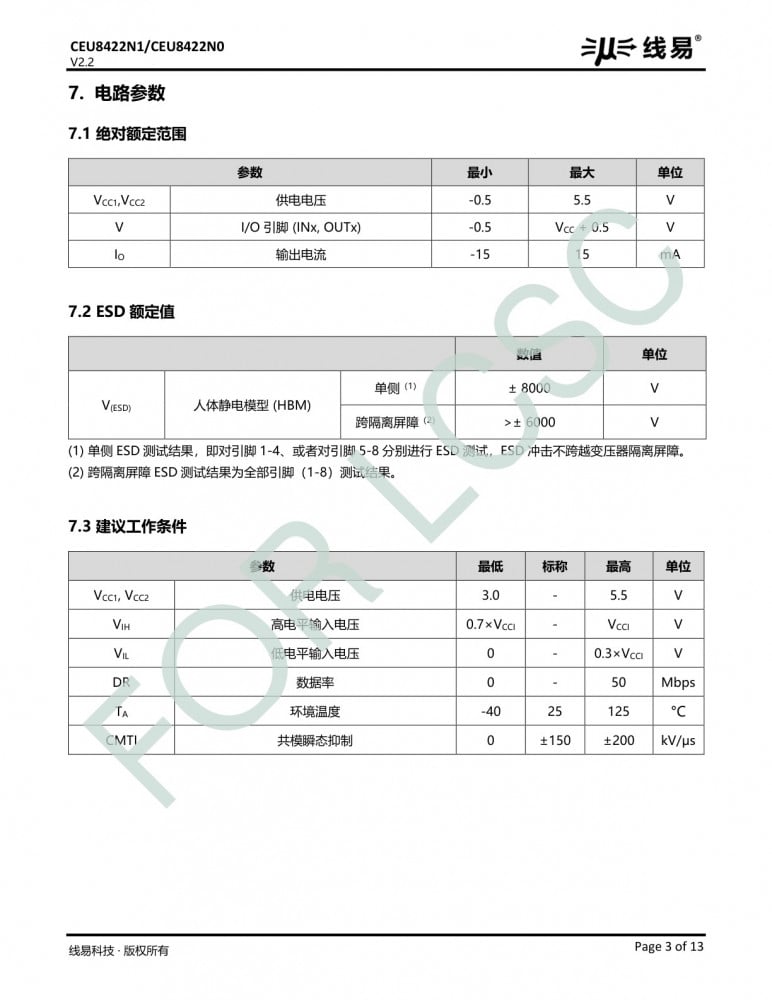 CEU8422N1 datasheet page 3