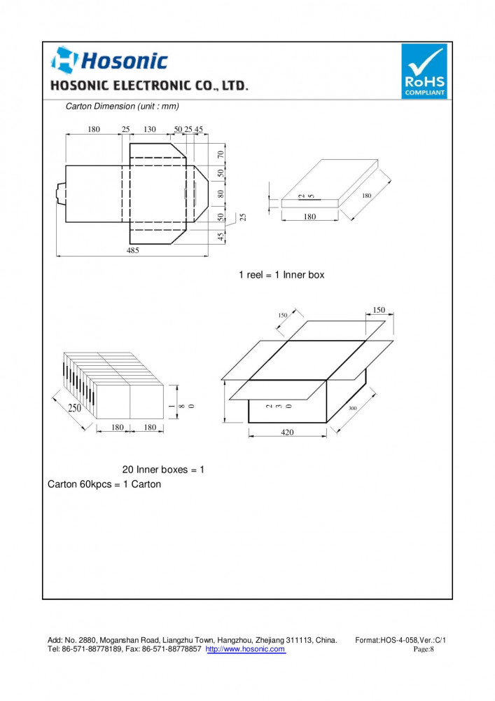 HOSONIC E1SB24E00000PE datasheet page 8