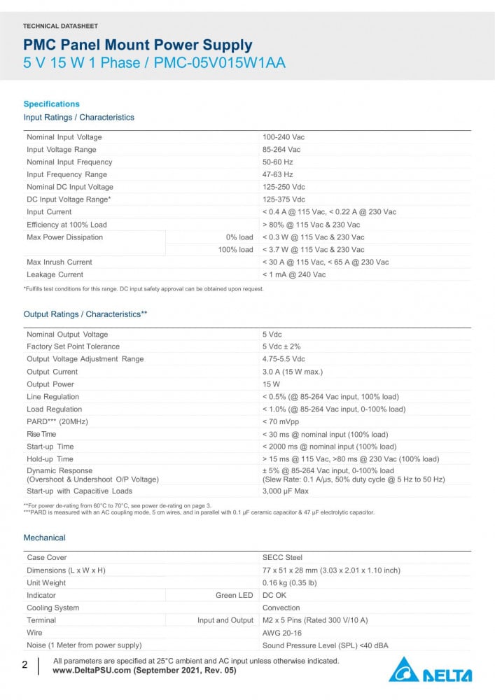 PMC-05V015W1AA datasheet page 2