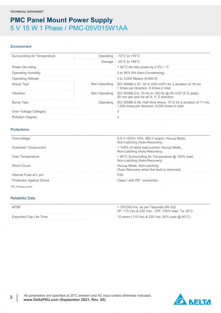 PMC-05V015W1AA datasheet page 3