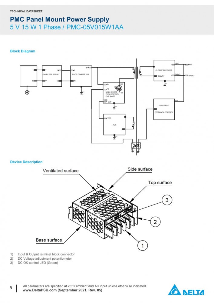 PMC-05V015W1AA datasheet page 5