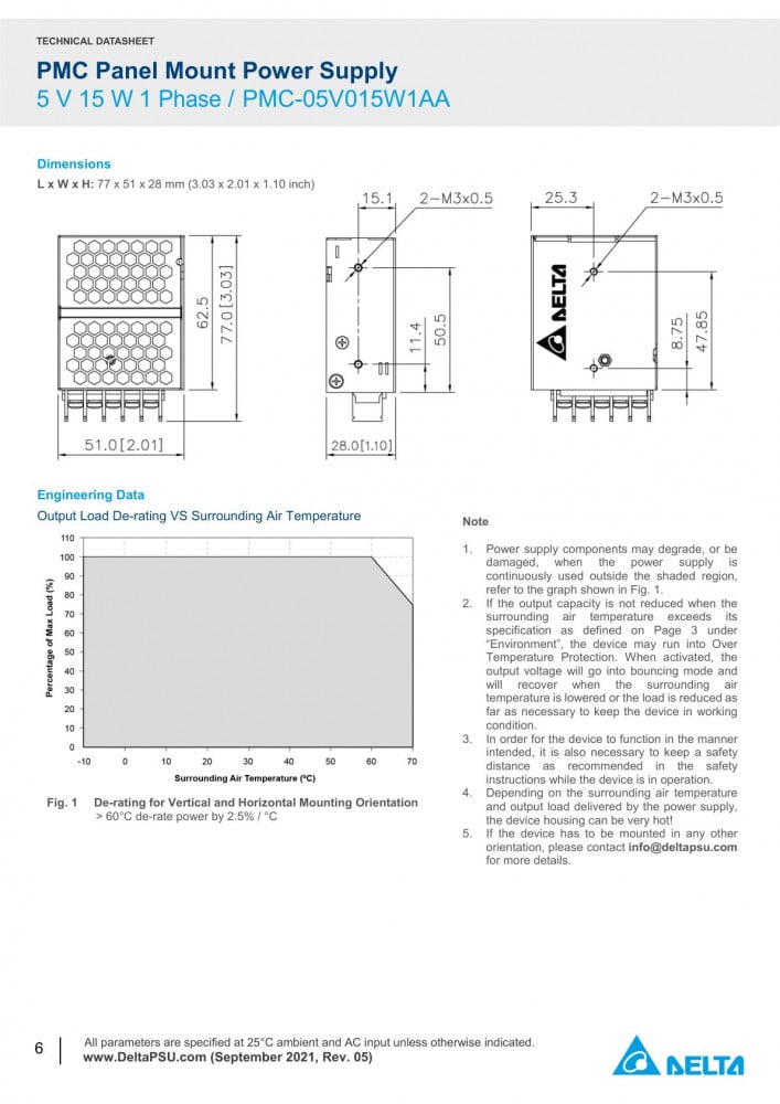 PMC-05V015W1AA datasheet page 6