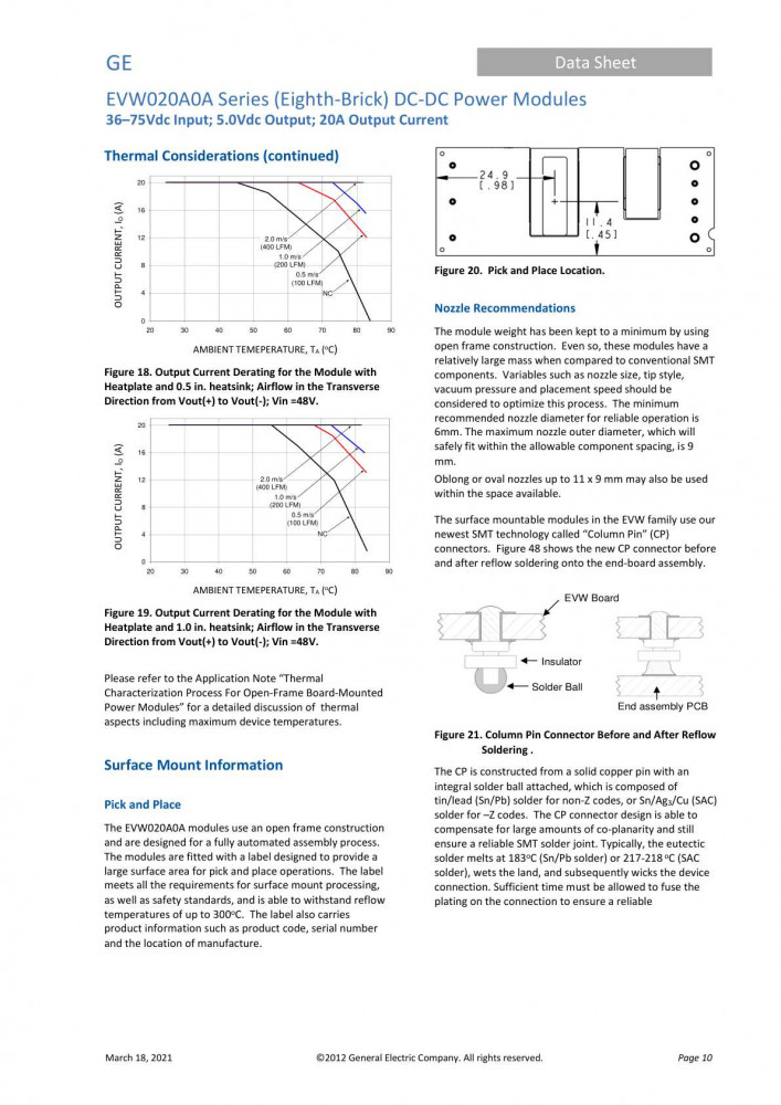 EVW020A0A641Z datasheet page 10
