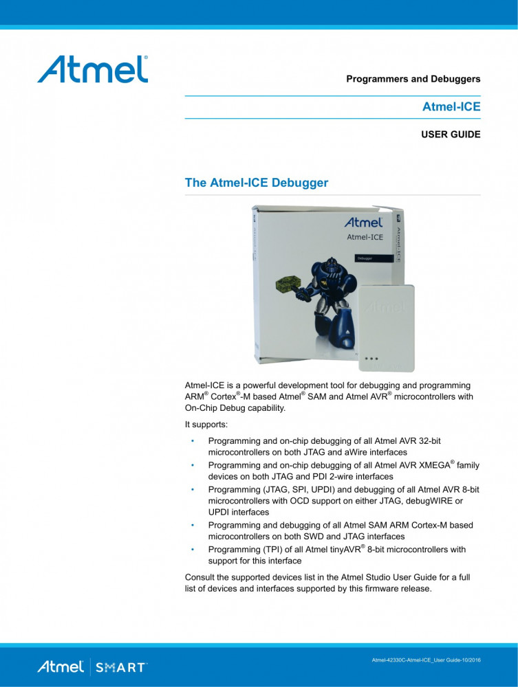 Atmel-ICE documentation page 1