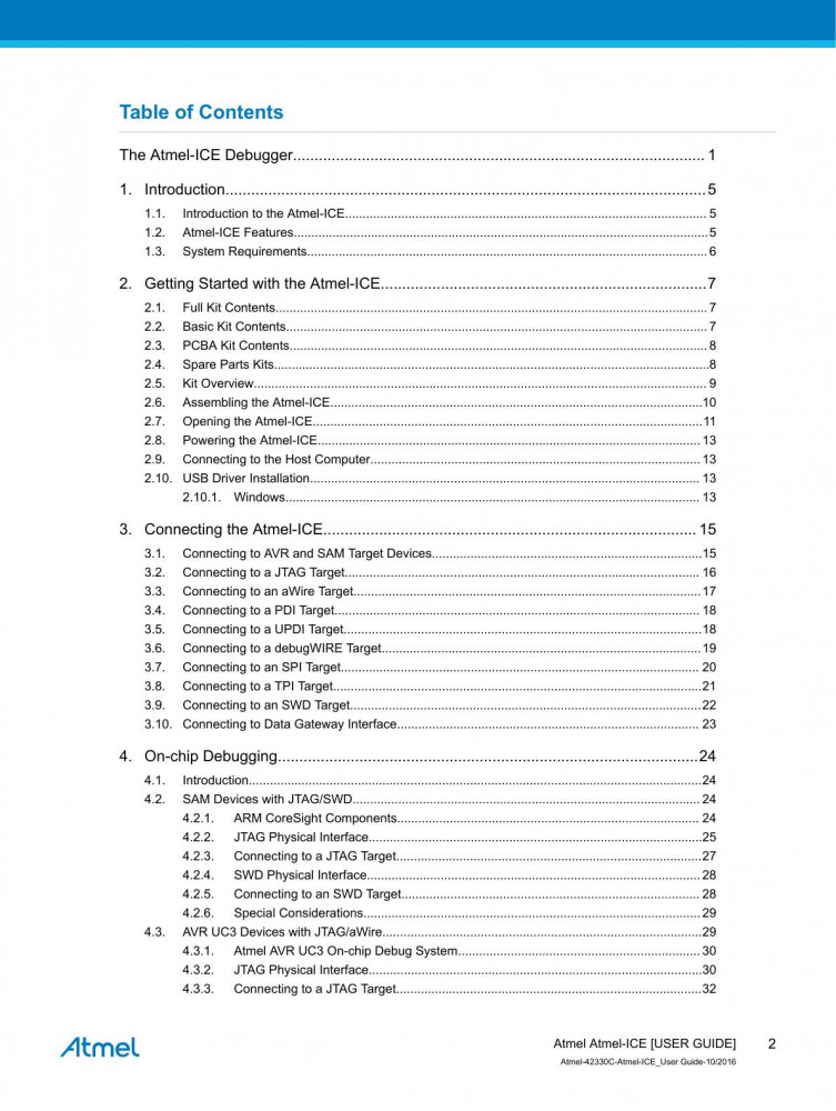 Atmel-ICE documentation page 2