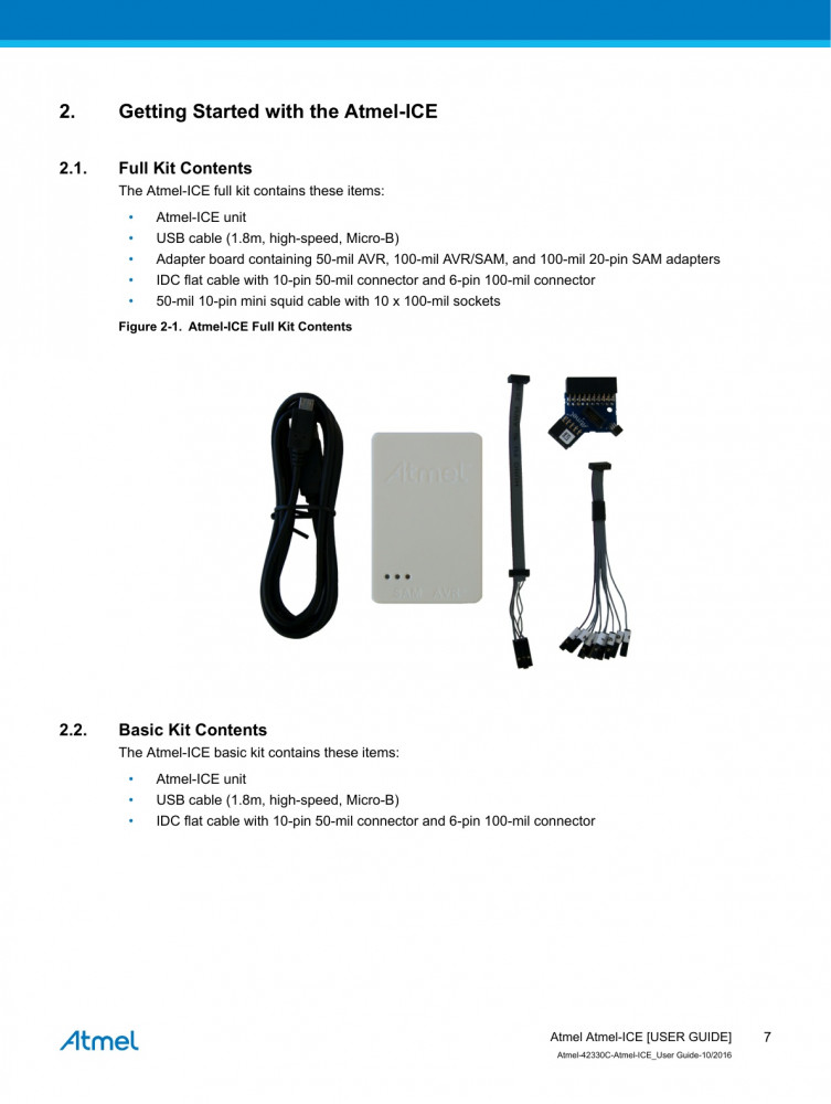 Atmel-ICE documentation page 7
