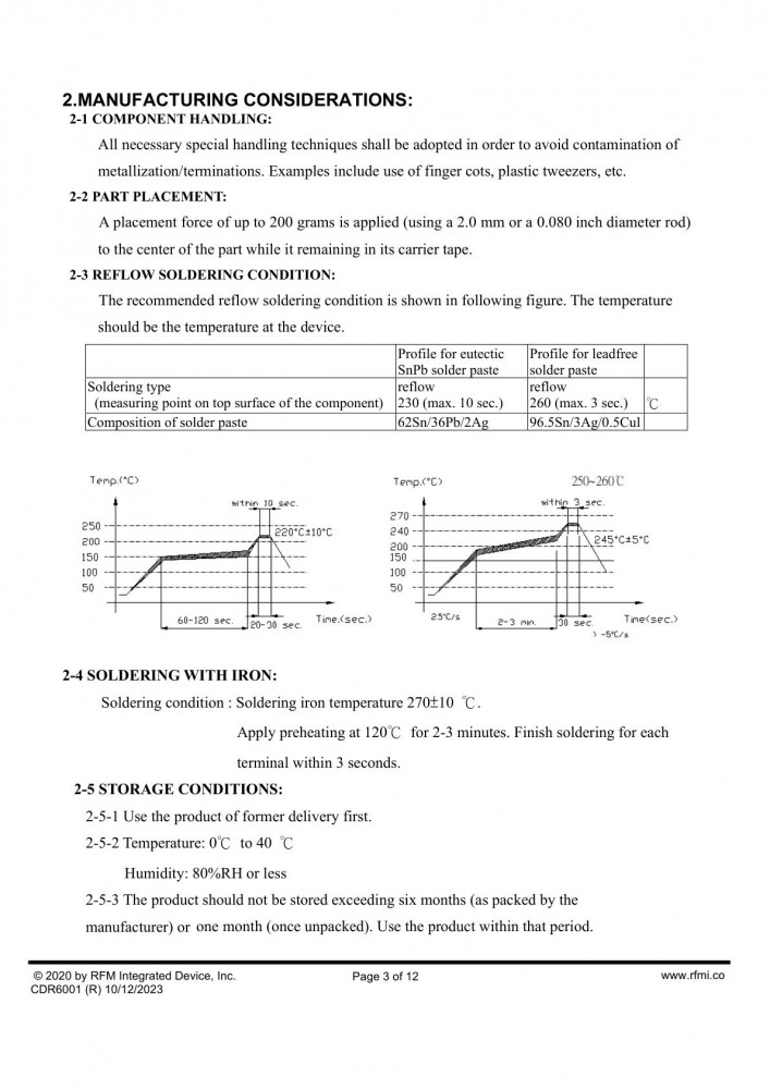 CDR6001 technical document page 3