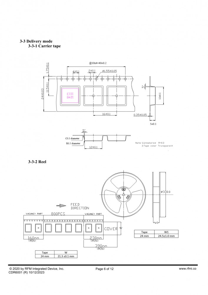 CDR6001 technical document page 6