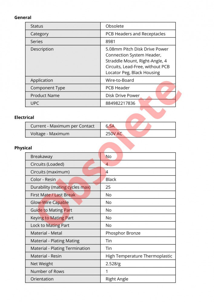 MOLEX 15244794 technical document image, page 2