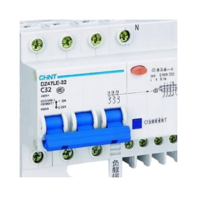 CHINT DZ47LE-32 2P C32 30mA Miniature Residual Current Circuit Breaker