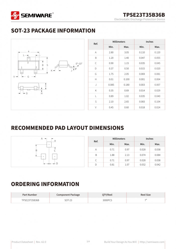 TPSE23T35B36B datasheet page 3