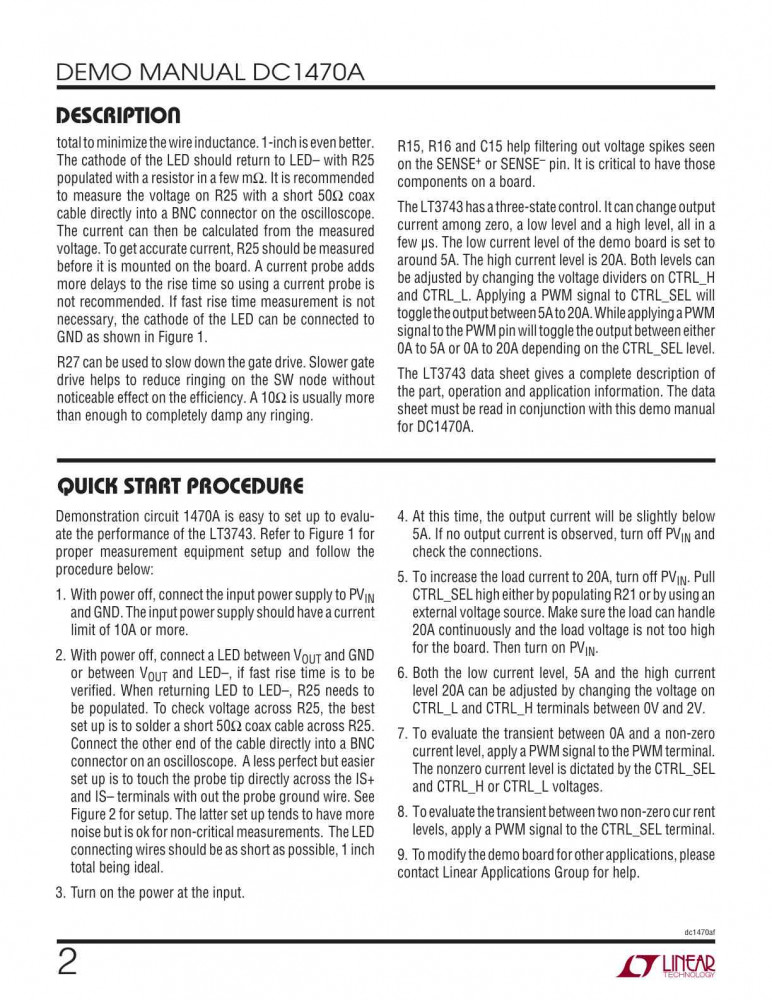 DC1470A documentation page 2