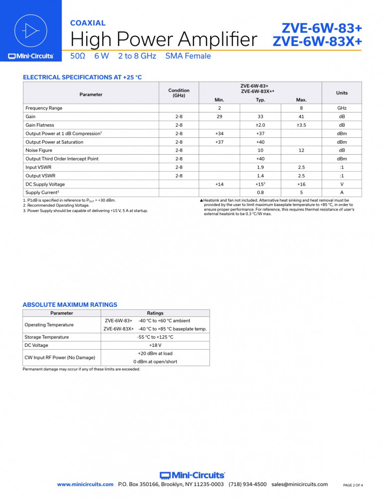 ZVE-6W-83X+ technical document page 2