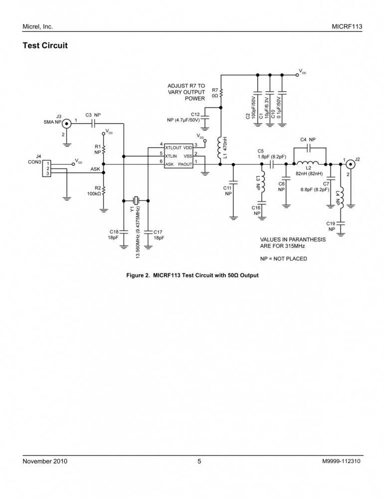 MICRF113 datasheet page 5