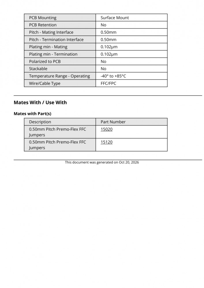 MOLEX 5019514930 technical document image 3