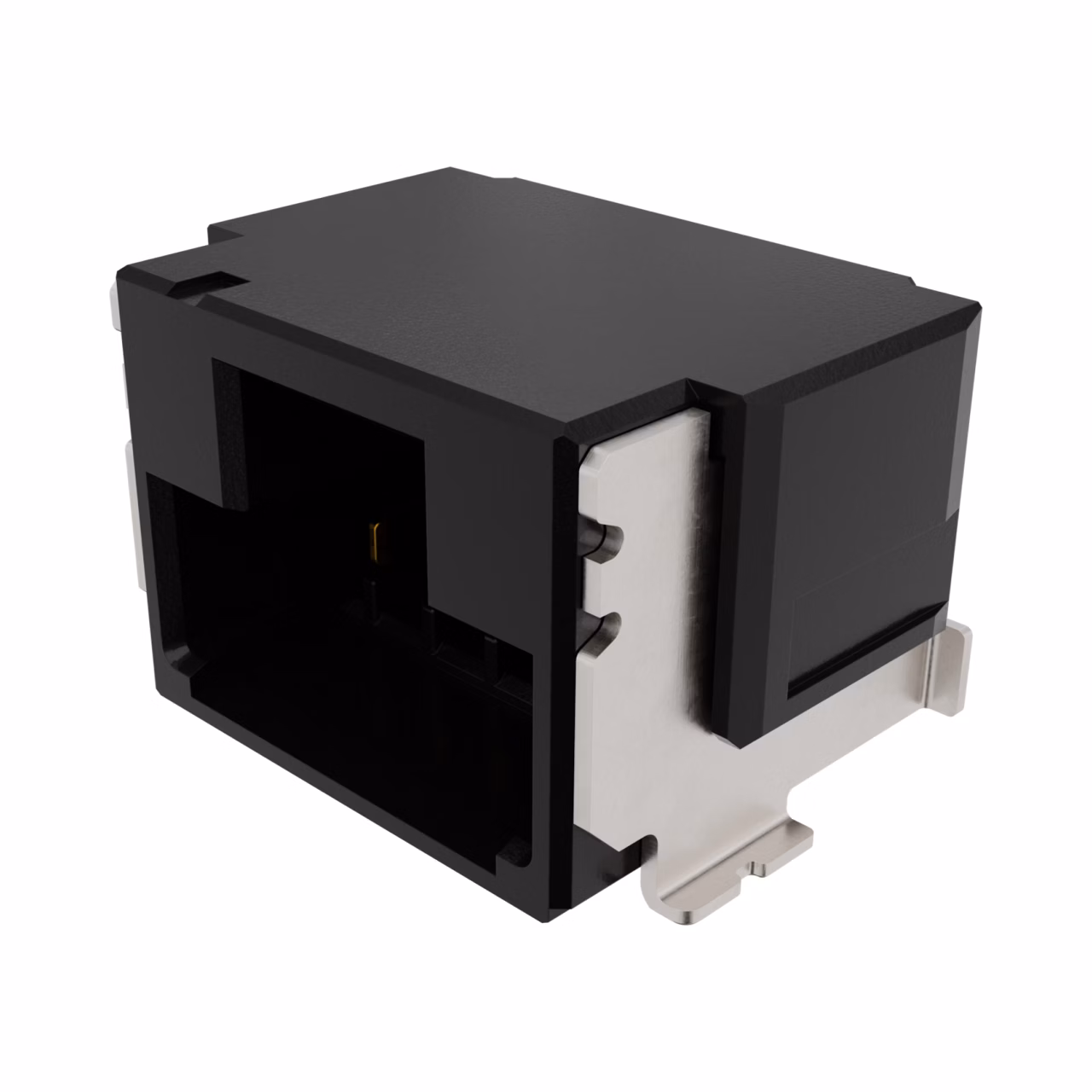 1.00mm Pitch, Rely-On PCB Header, Single Row, Right-Angle, Surface Mount, 0.38µm Gold (Au) Plating, Inner Positive Lock, 5 Circuits, Black for sale