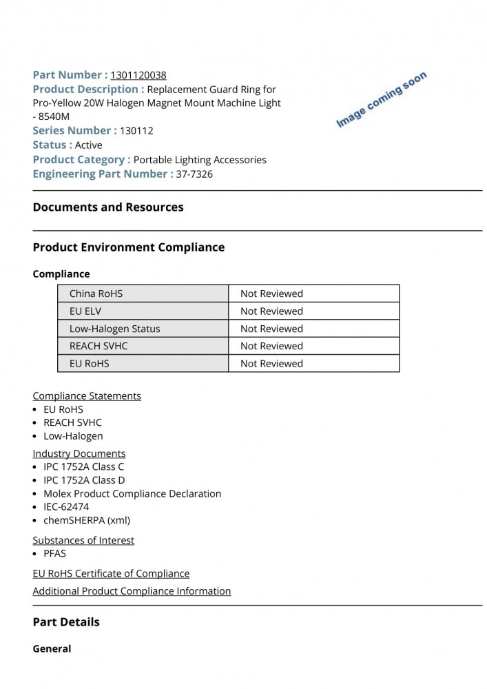 Product document image, page 1