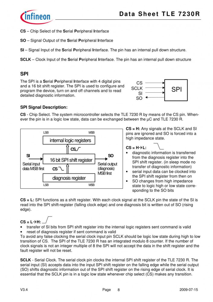 TLE7230R datasheet page 8
