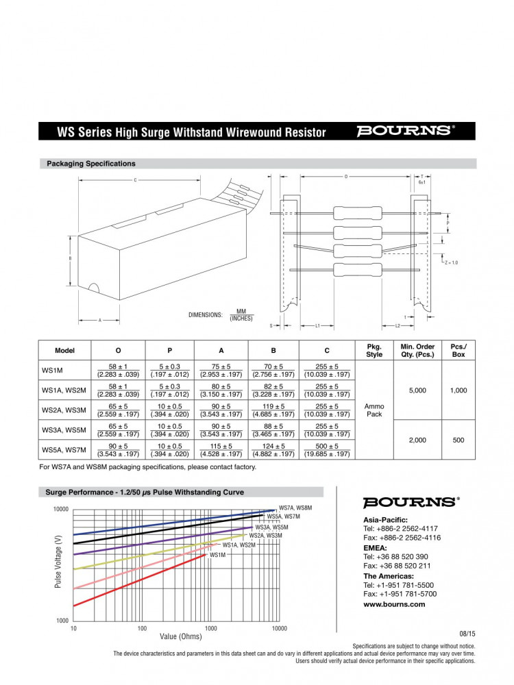 Bourns WS Series datasheet page 3