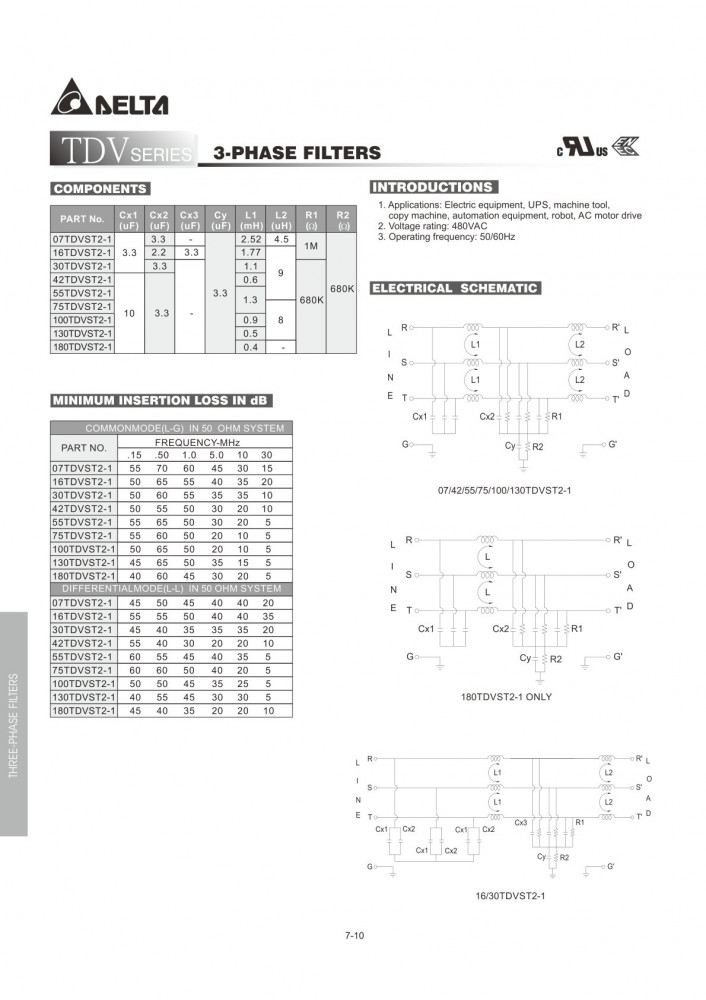 DELTA 07TDVST2 technical document page 2