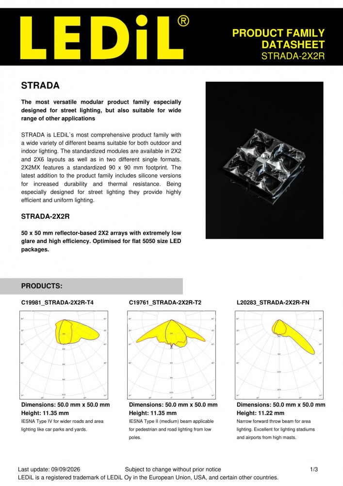 STRADA-2X2R-T2 technical document preview, page 1