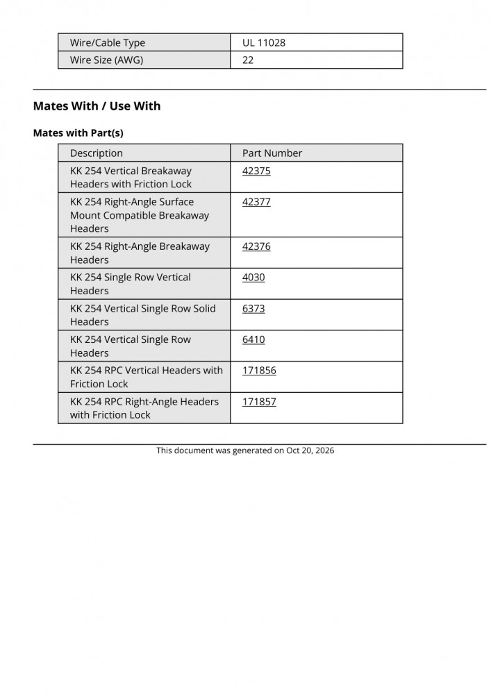 MOLEX 2177961061 product drawing, page 3