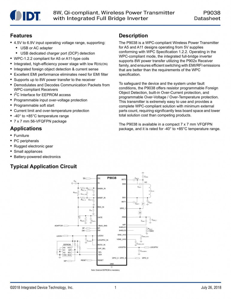 P9038 technical document page 1
