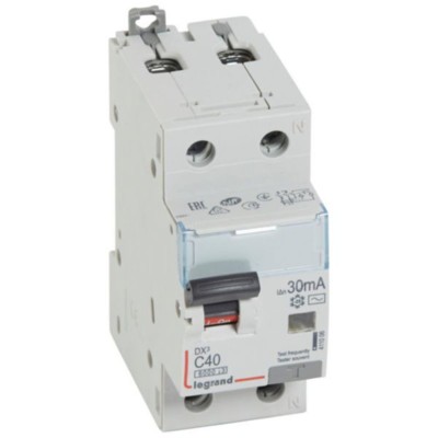 RCBO 1P+N 32A 230V~ - 10kA breaking capacity - 30mA AC type earth leakage - Neutral right-hand, C curve