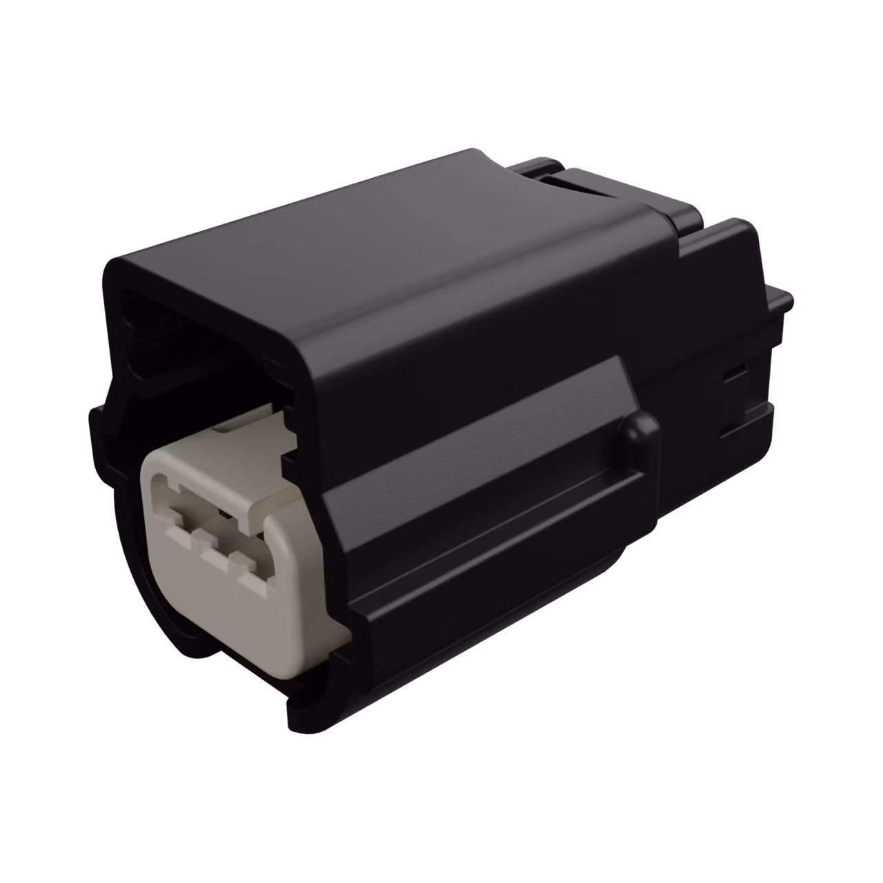 2.54mm MX64 Sealed Single Row Crimp Housing, MX64 Terminal, Black, 3 Circuits, Key C, without CPA Lock for sale