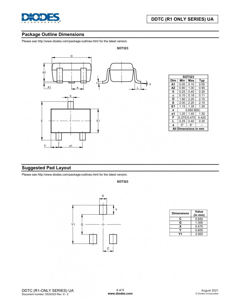 DDTC125TUA-7 datasheet page 4