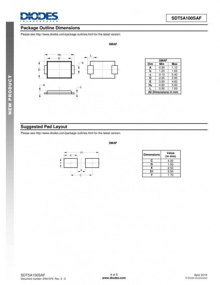 SDT5A100SAF-13 datasheet page 4