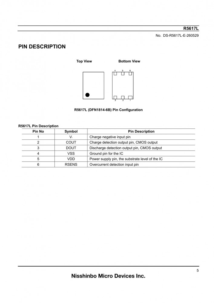 R5617L datasheet page 5