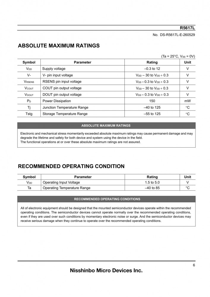 R5617L datasheet page 6